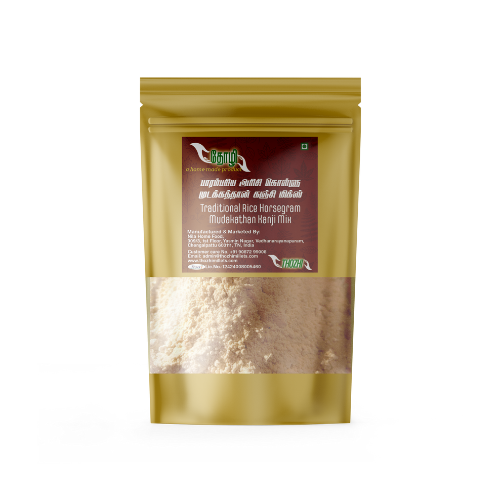 Traditional Rice Horse Gram Mudakathan Kanji Mix – Thozhi Millet Store